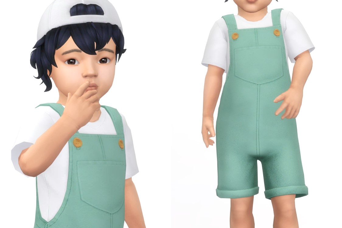 HENRY - toddler overalls - The Sims 4 Create a Sim - CurseForge