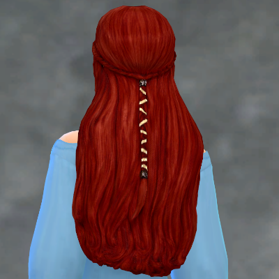 TSM Aristocratic Long Braid for All Ages + Overlay - The Sims 4 Create ...