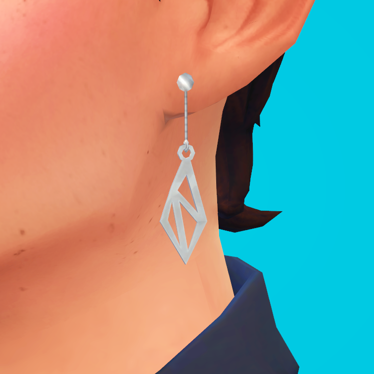 Single long earring for boys - Gallery - The Sims 4 Create a Sim ...