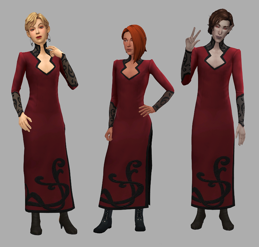 Morgyn Dress - The Sims 4 Create a Sim - CurseForge