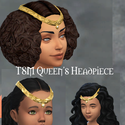 TSM Queen’s Headpiece Separated - for All Ages - The Sims 4 Create a ...