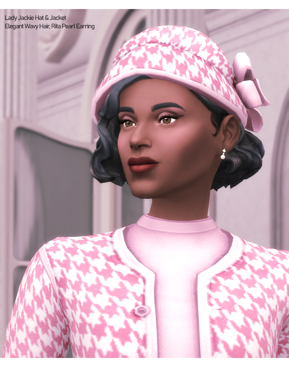 Lady Jackie Hat - Rusty x Sentate Collaboration - The Sims 4 Create a ...