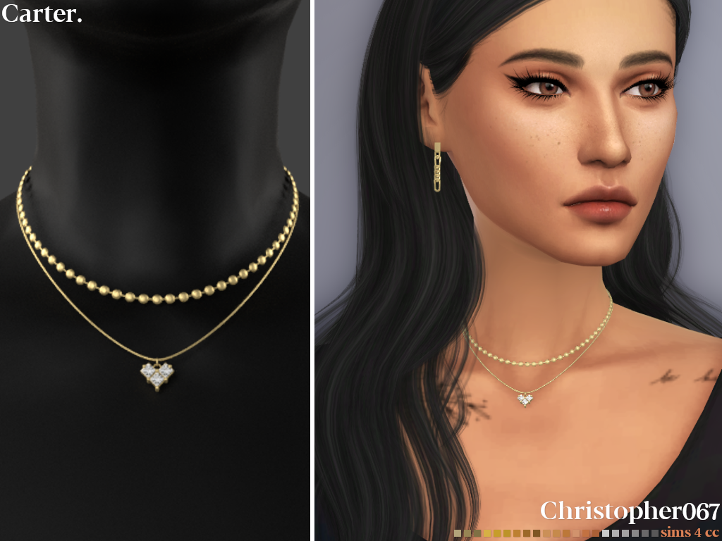 Carter Necklace - The Sims 4 Create a Sim - CurseForge