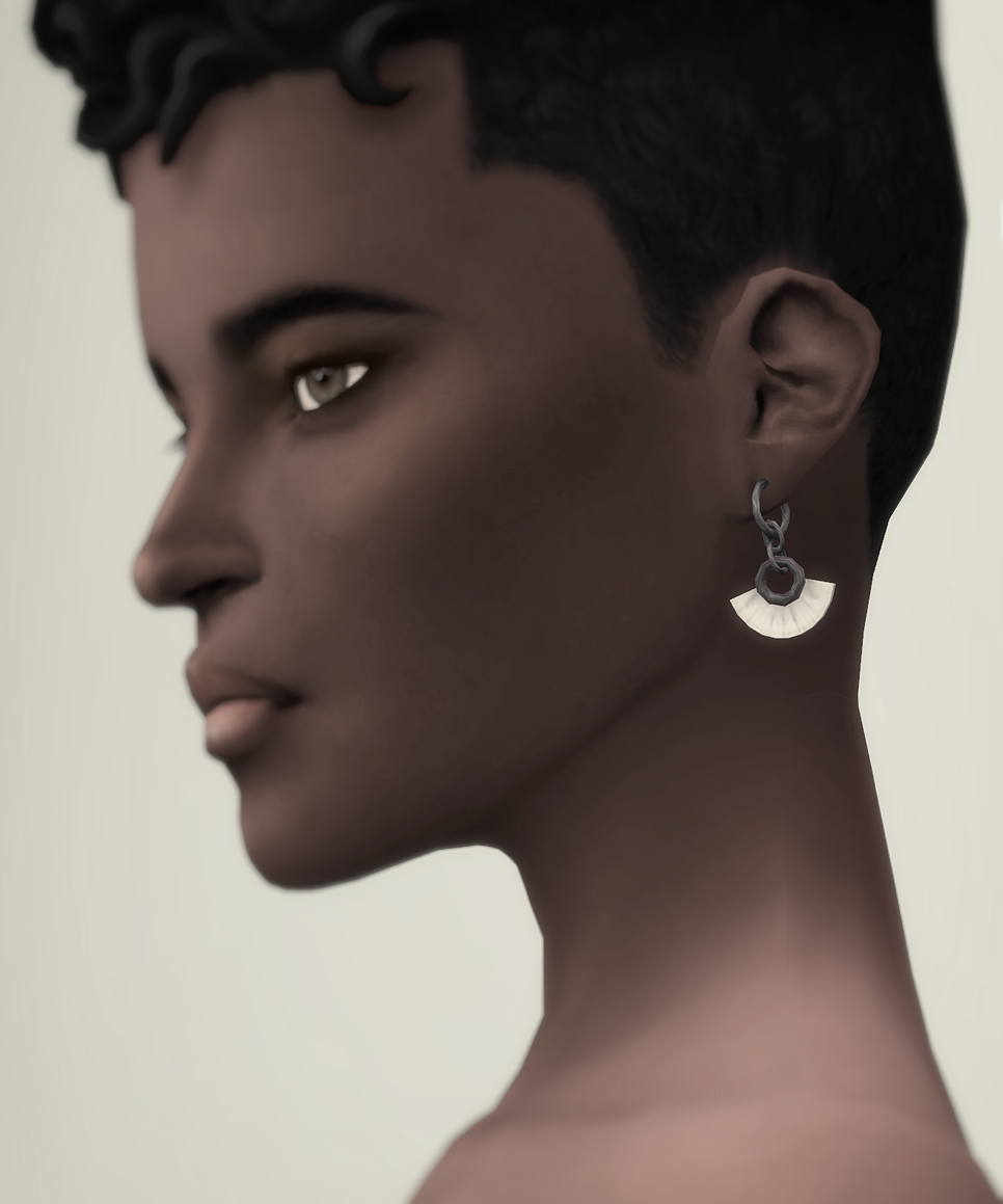 Vintage Fan Earring - The Sims 4 Create a Sim - CurseForge