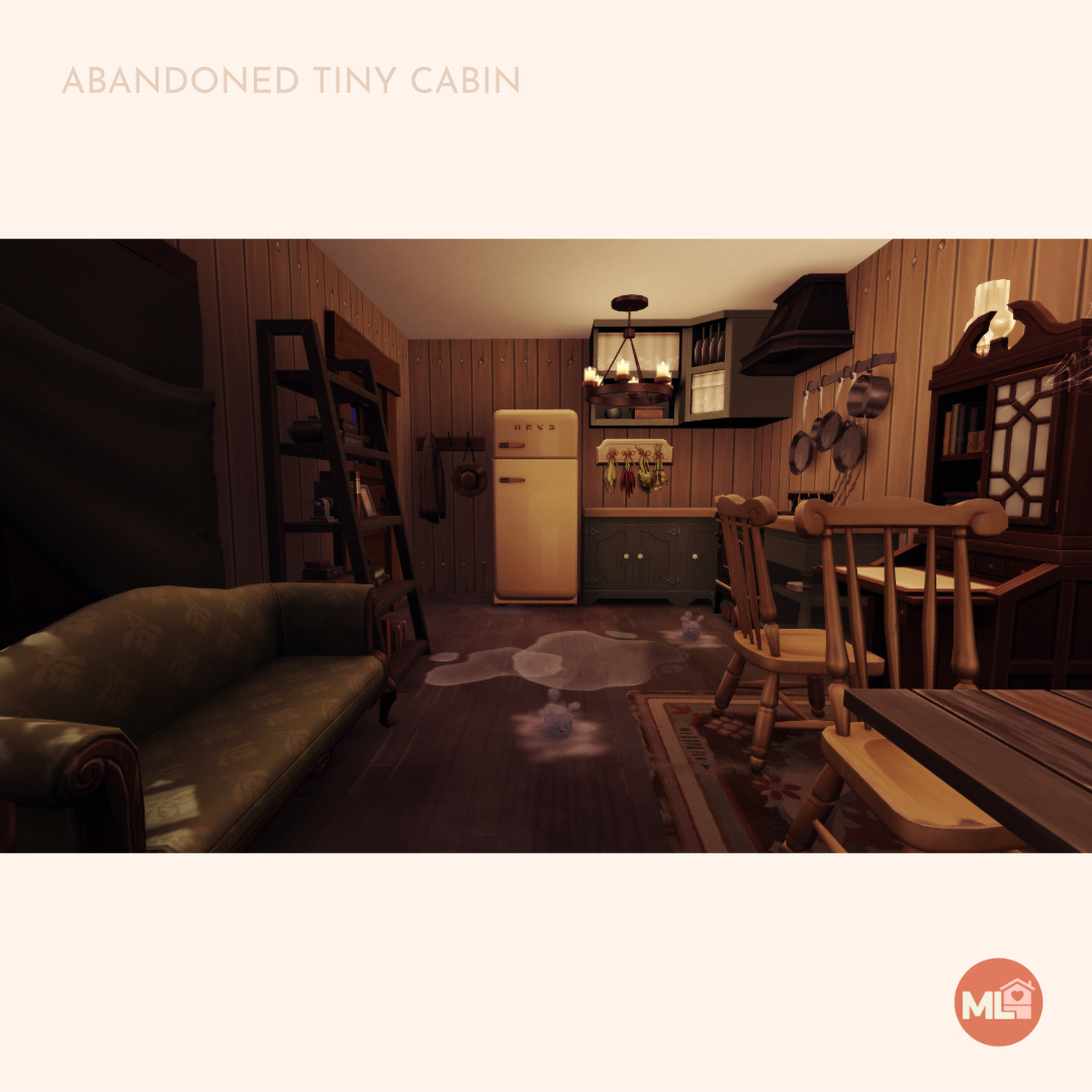 Abandoned Tiny Werewolf Cabin (No CC) - The Sims 4 Rooms / Lots ...