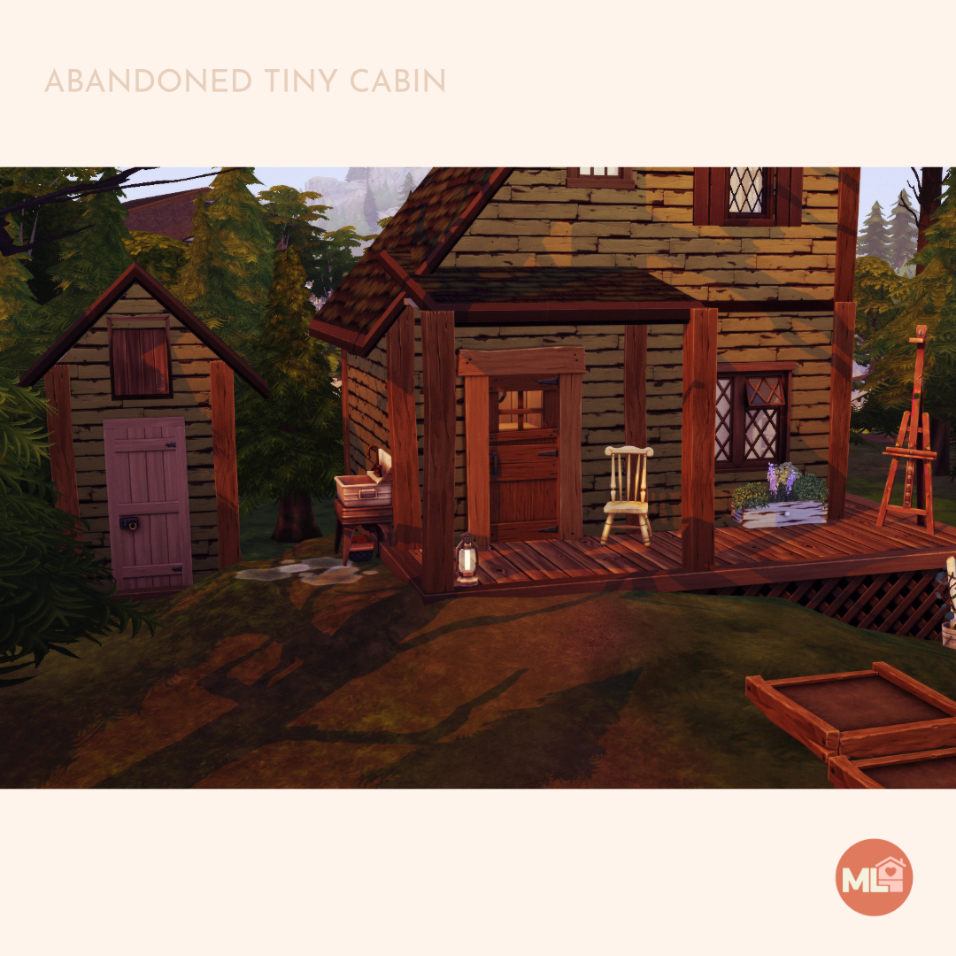 Abandoned Tiny Werewolf Cabin (No CC) - The Sims 4 Rooms / Lots ...