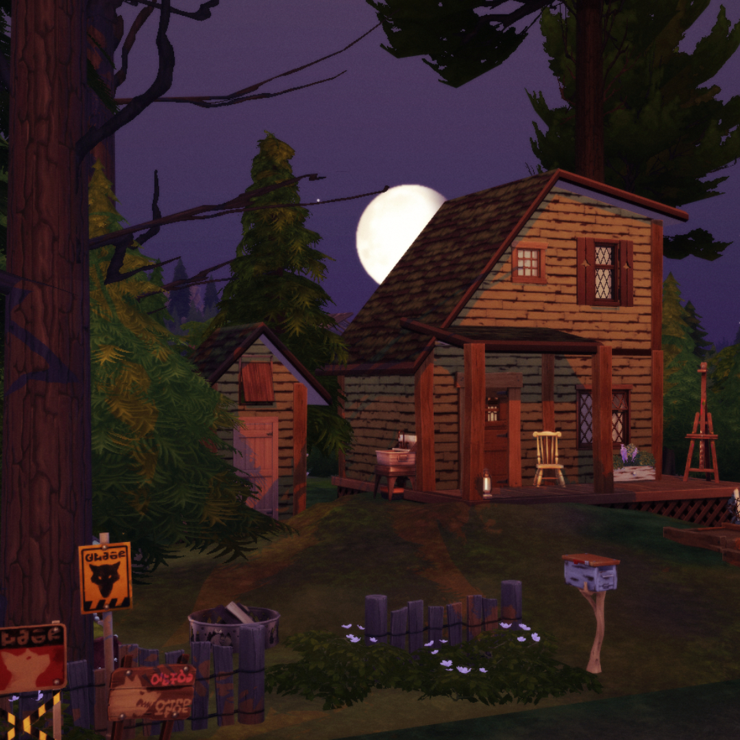 Abandoned Tiny Werewolf Cabin (No CC) - The Sims 4 Rooms / Lots ...