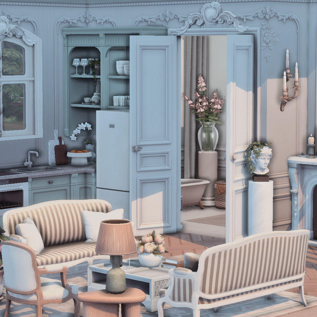 Parisian chic loft - The Sims 4 Rooms / Lots - CurseForge