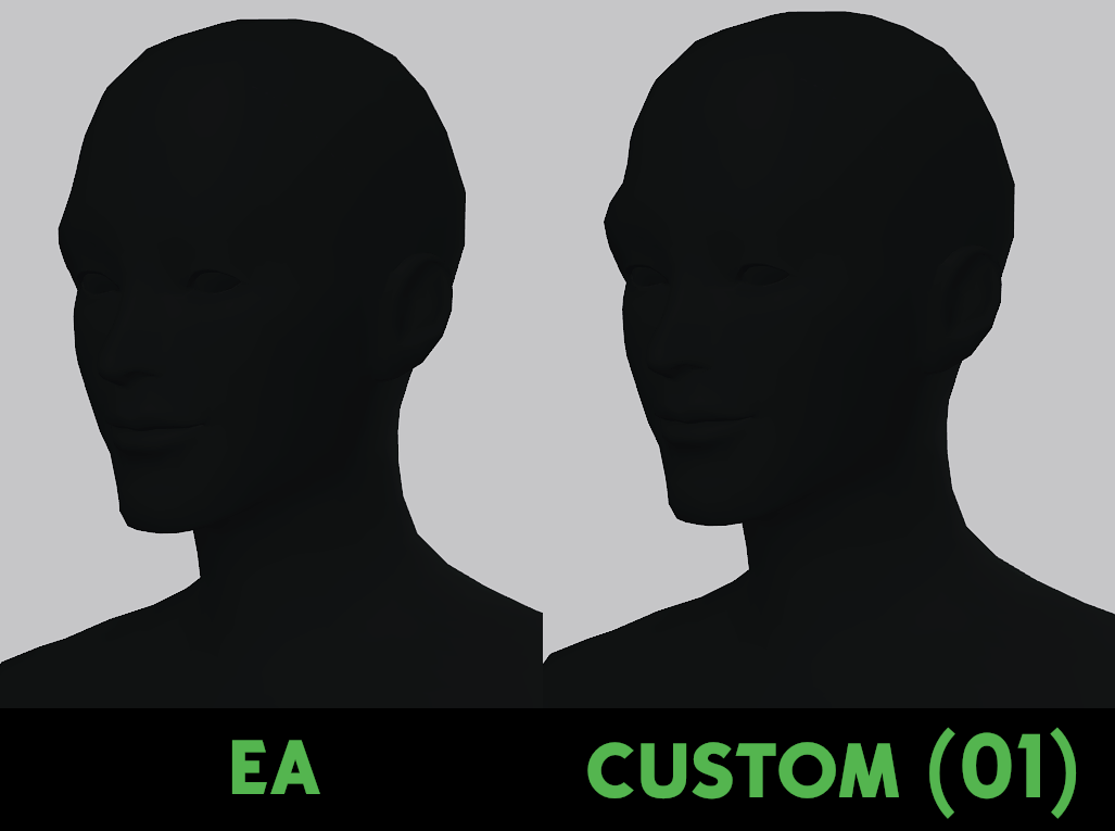 Male Face Presets. Set 01 - The Sims 4 Create a Sim - CurseForge