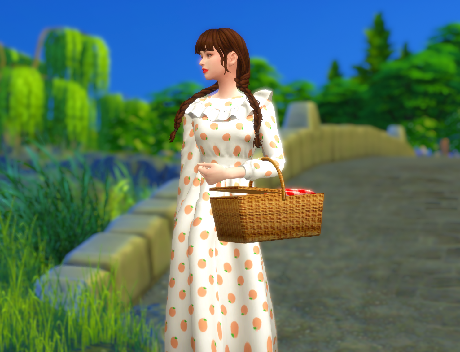 Peach Dress - The Sims 4 Create a Sim - CurseForge