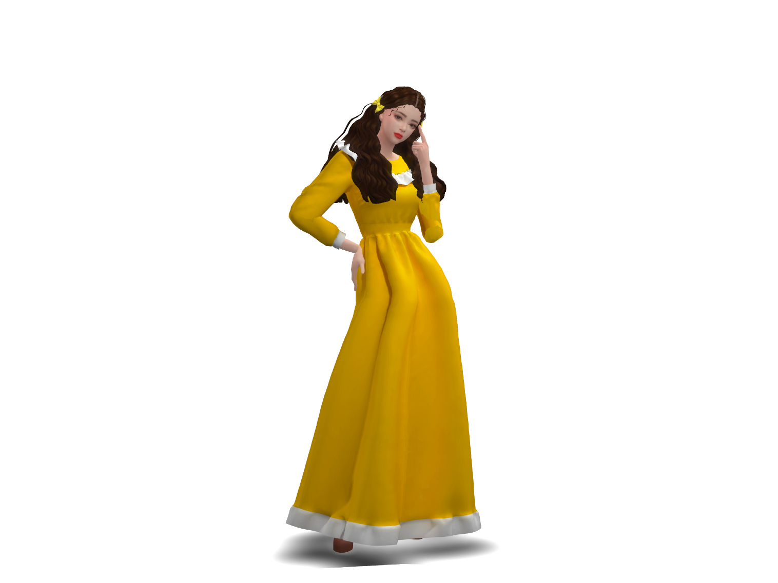 Peach Dress - The Sims 4 Create a Sim - CurseForge