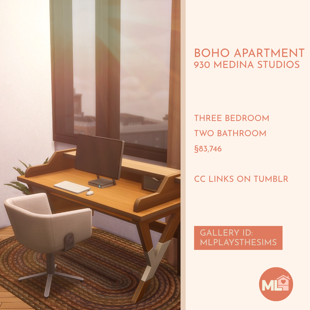 Boho Renovation - 930 Medina Studios - The Sims 4 Rooms / Lots - CurseForge