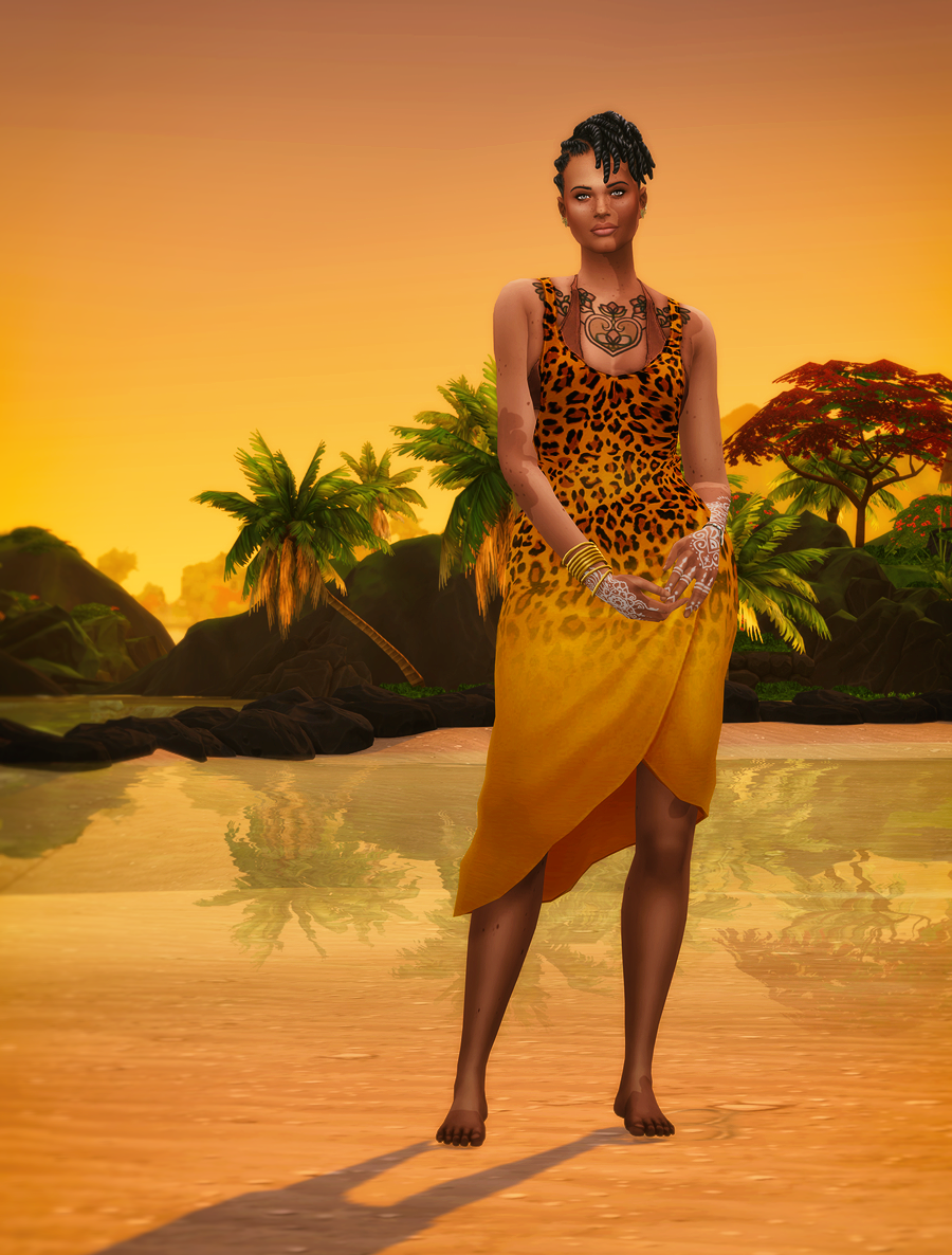 Sunset Dress - The Sims 4 Create a Sim - CurseForge