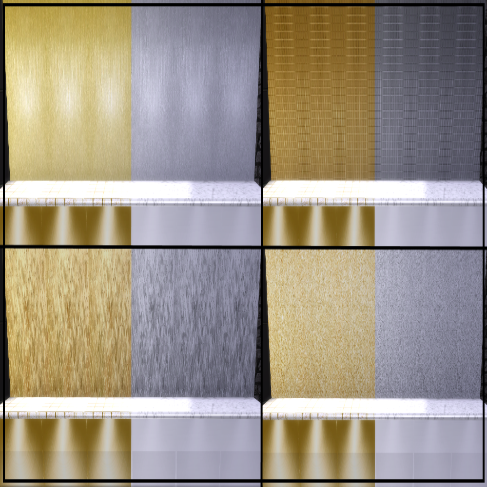newluxurioussims4 Luxurious Walls gold_silver pt1 - The Sims 4 Build ...