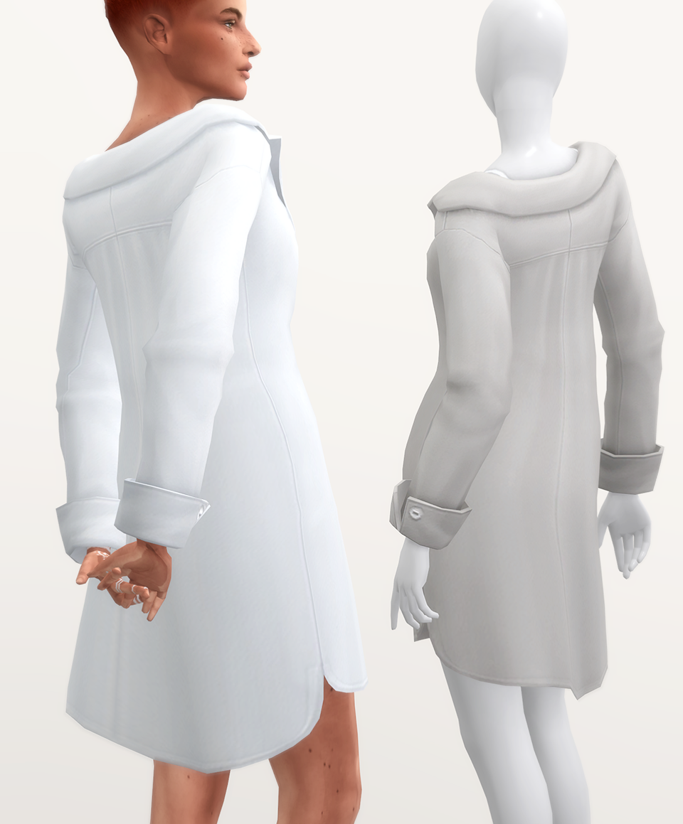 Jalynne Shirt Dress - Mellow III - The Sims 4 Create a Sim - CurseForge