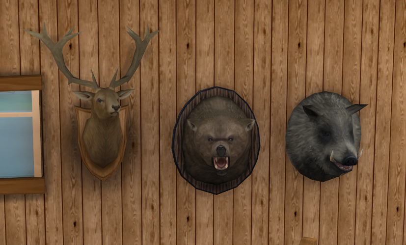 TSM Mounted Hunting Trophies Deco - The Sims 4 Build / Buy - CurseForge