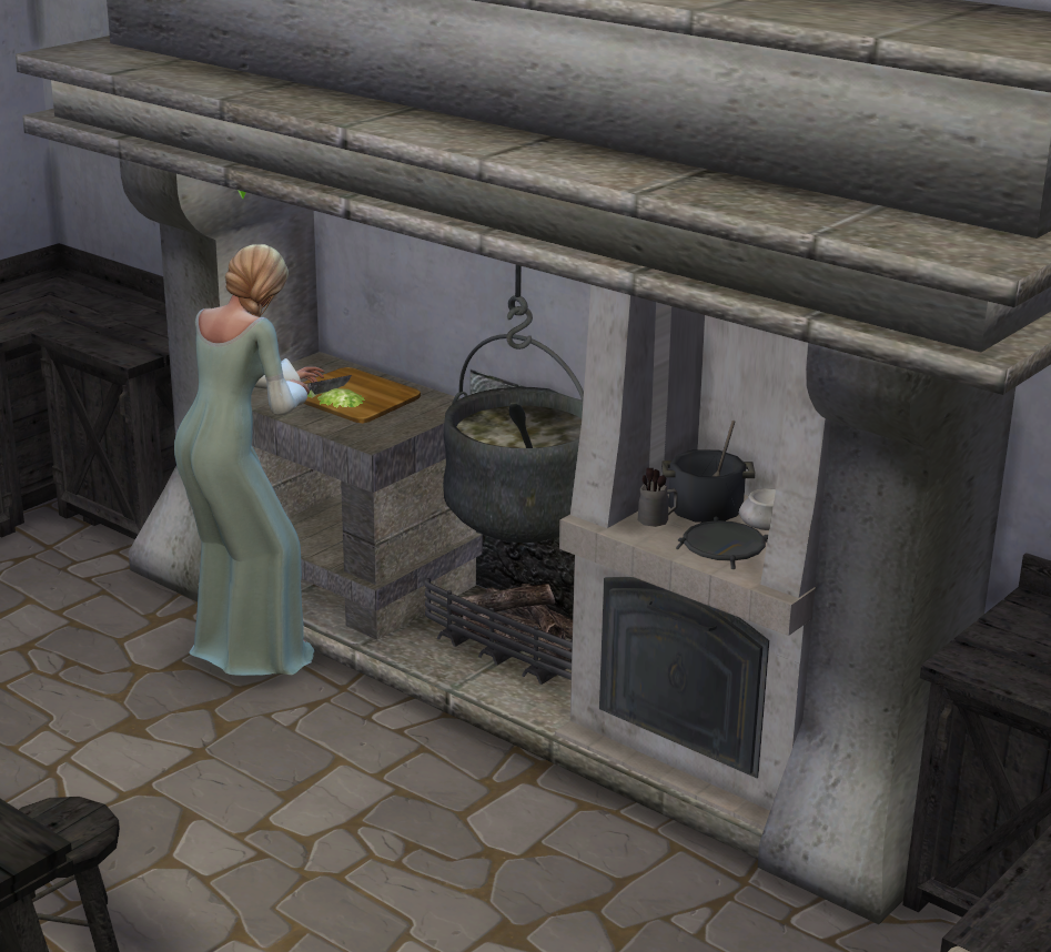 Four medieval stoves adapted to work with Medieval Cookbook - The Sims ...