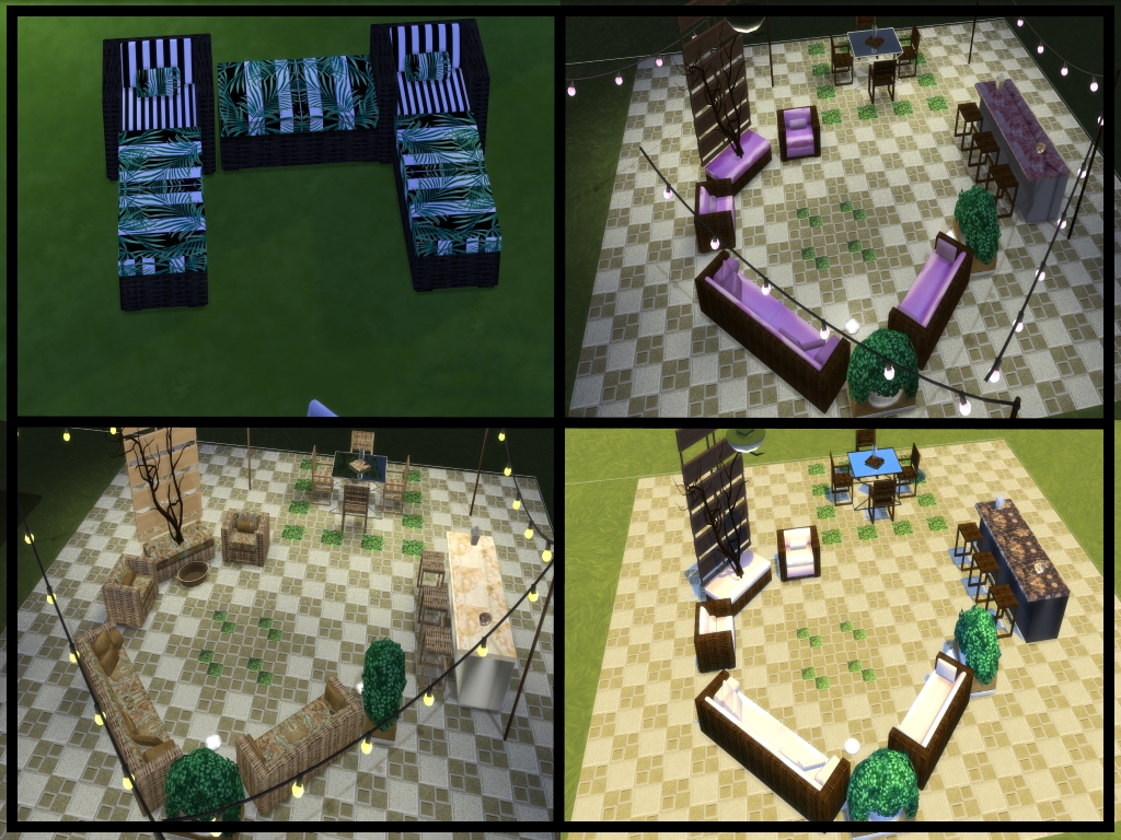 newluxurioussims4 Lit Wicker Set - The Sims 4 Build / Buy - CurseForge