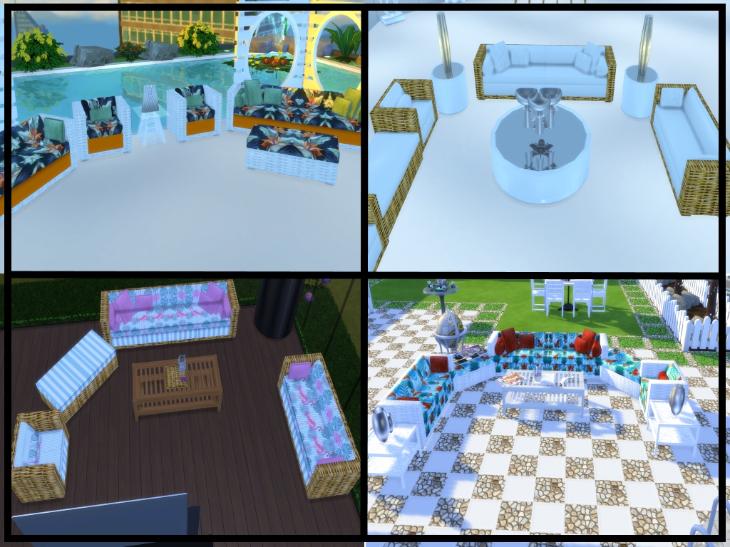 newluxurioussims4 Lit Wicker Set - The Sims 4 Build / Buy - CurseForge