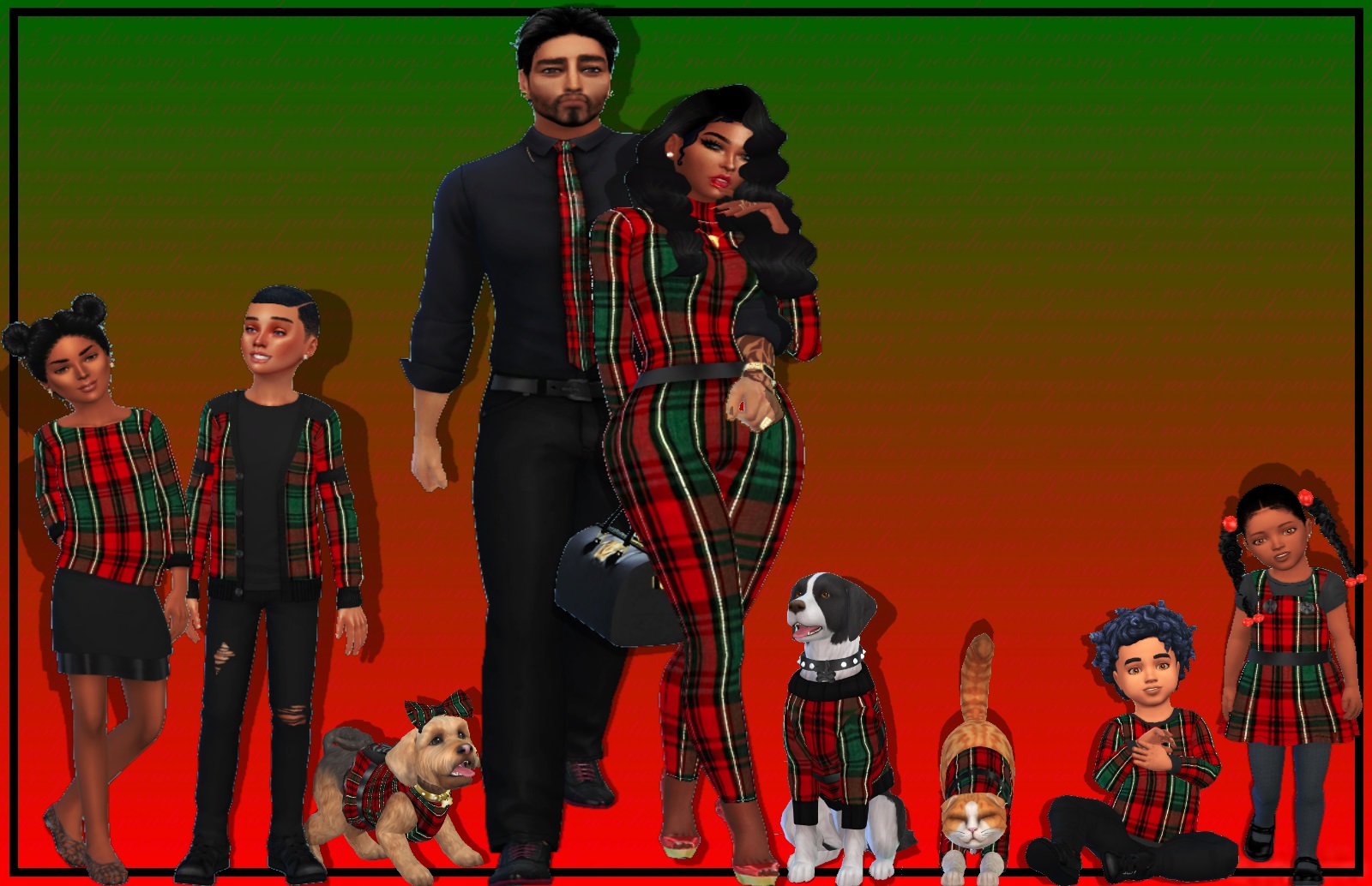 newluxurioussims4_Christmas Is Lit Family Set - The Sims 4 Create a Sim ...