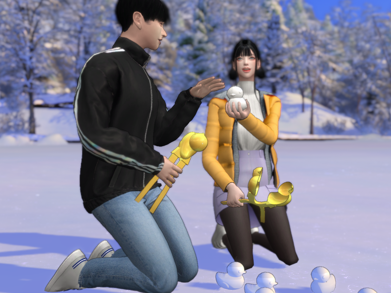 Snowball duck maker set - The Sims 4 Mods - CurseForge