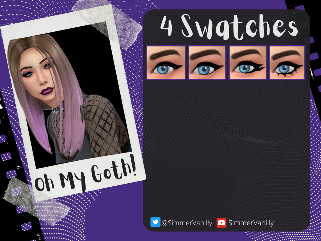 Oh My Goth Eyeliner - The Sims 4 Create a Sim - CurseForge