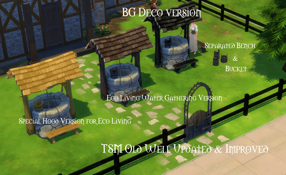 TSM Old Rustic Well - Three Versions - The Sims 4 Build / Buy - CurseForge
