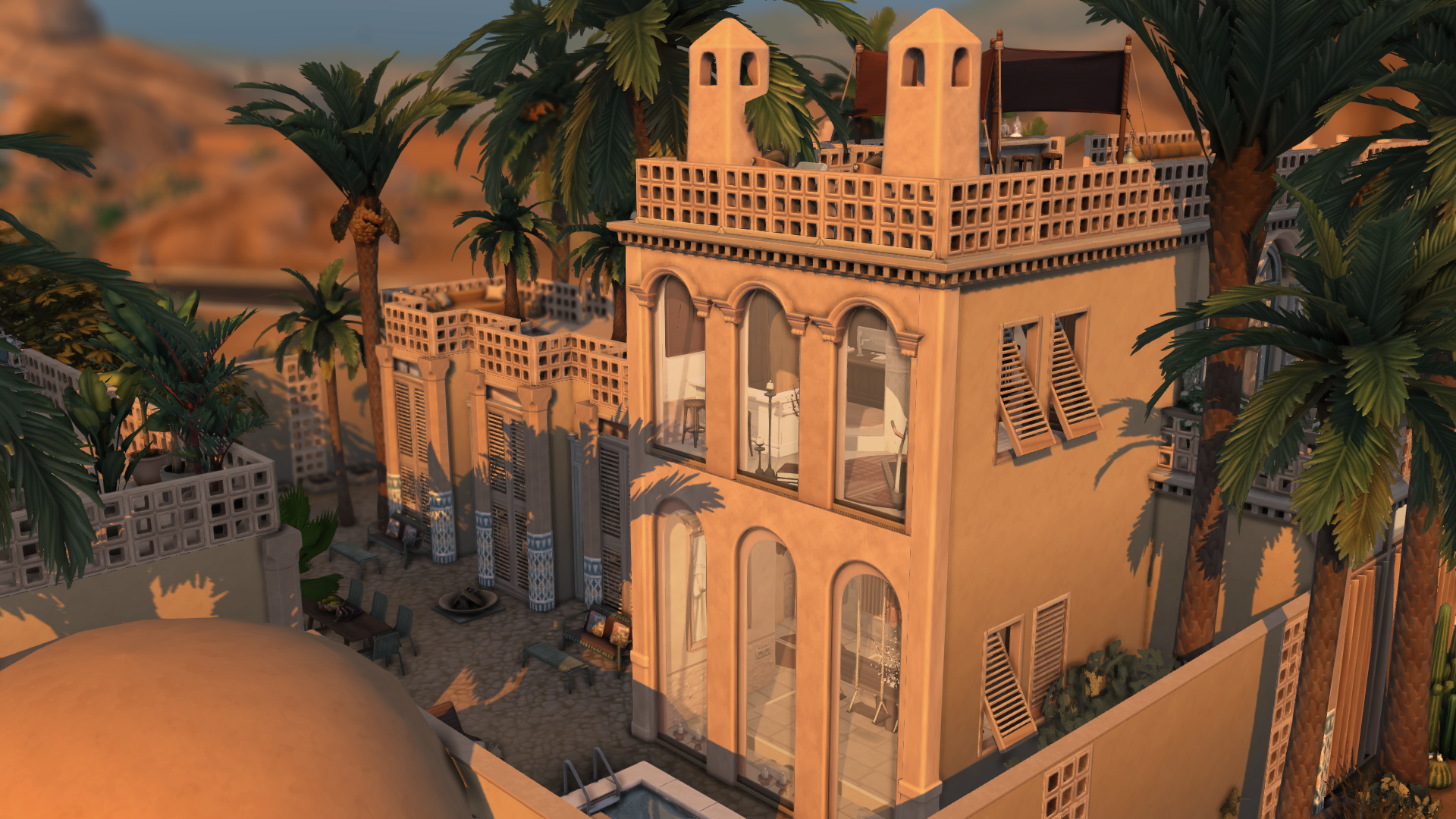 Dar ElNakheel / Arabic Palm House - The Sims 4 Rooms / Lots - CurseForge