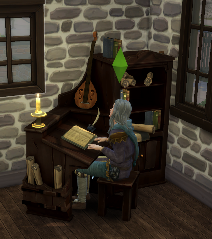TSM Bard Archive Desk and more - The Sims 4 Build / Buy - CurseForge