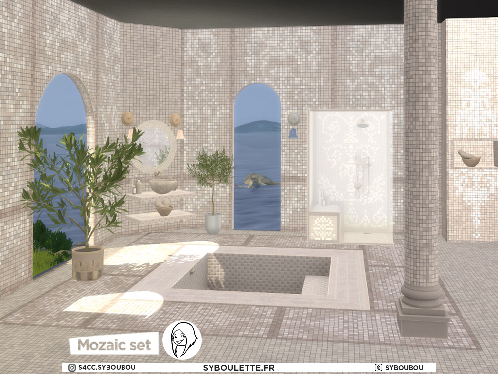Mozaic bathroom set (2022) - The Sims 4 Build / Buy - CurseForge