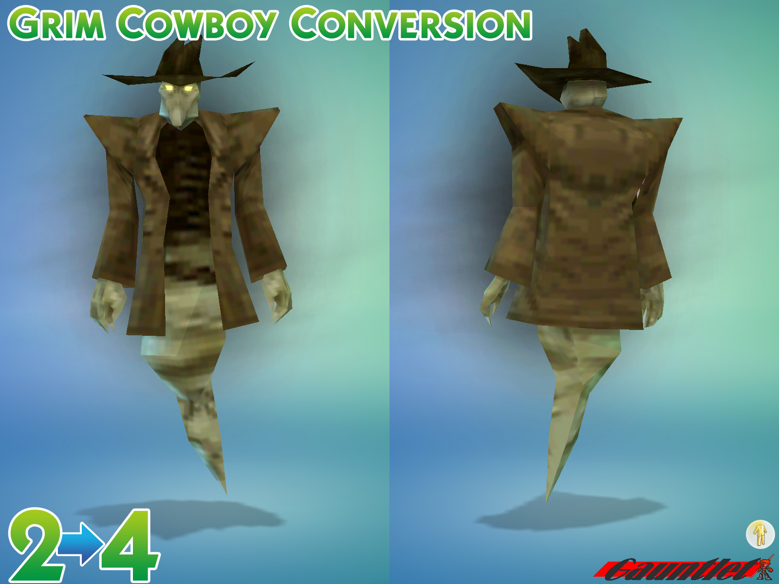 Grim Cowboy - ts2 Conversion - The Sims 4 Create a Sim - CurseForge