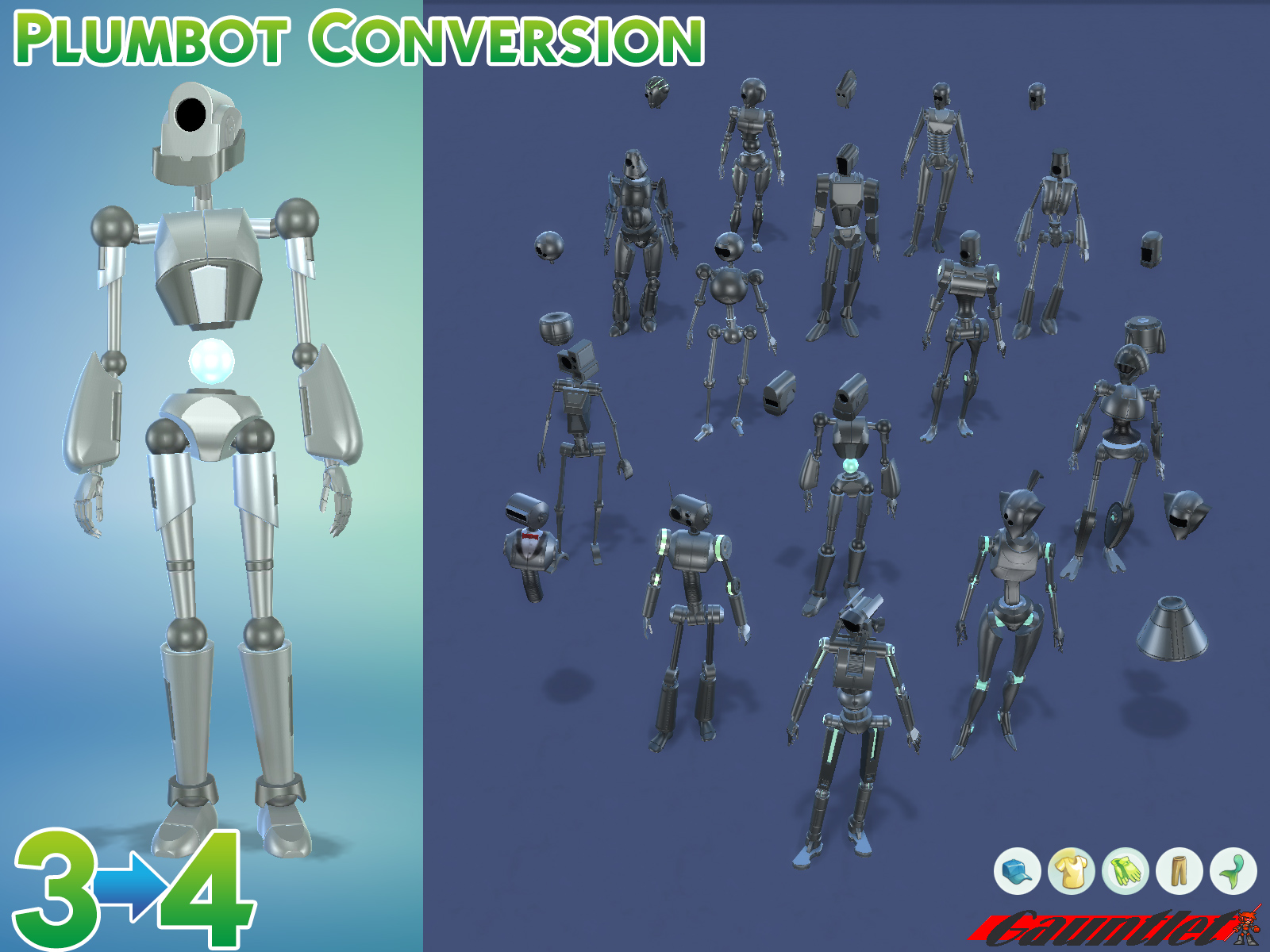 Plumbot - ts3 Conversion - The Sims 4 Create a Sim - CurseForge