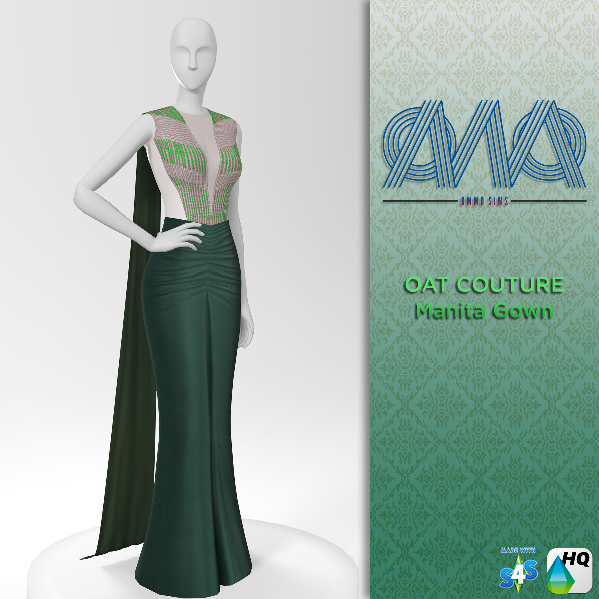 Oat Couture - Manita Gown (Miss Thailand 2022 Gown) - The Sims 4 Create ...