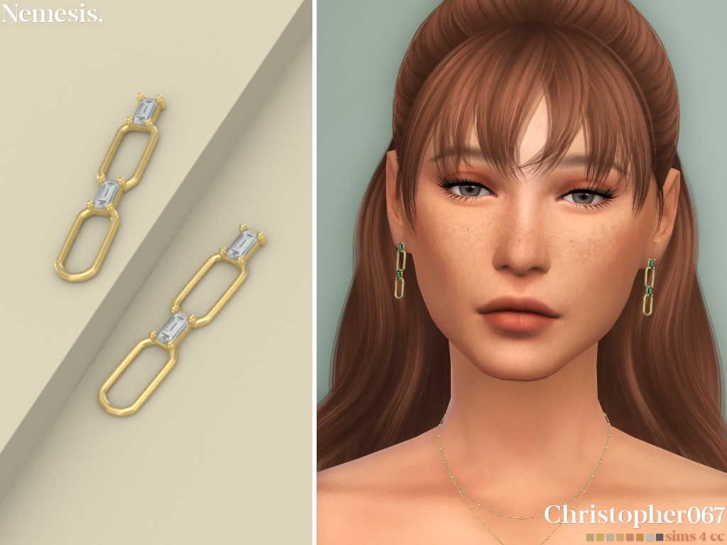 Nemesis Earrings - Gallery - The Sims 4 Create a Sim - CurseForge