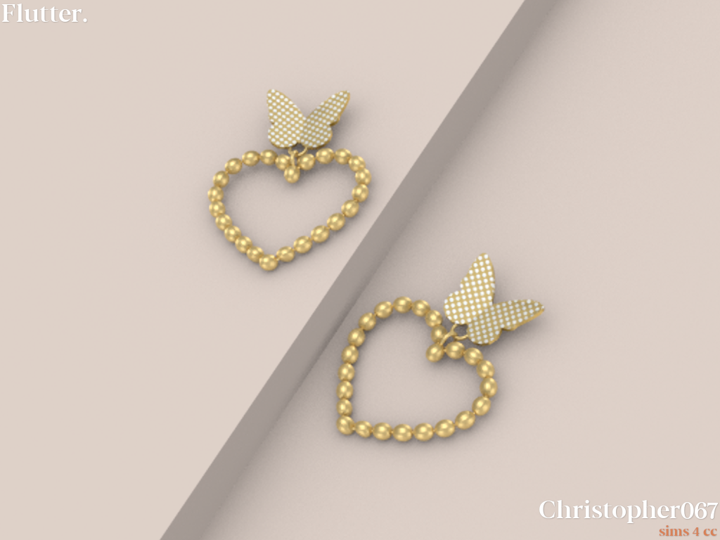 Flutter Earrings - The Sims 4 Create a Sim - CurseForge