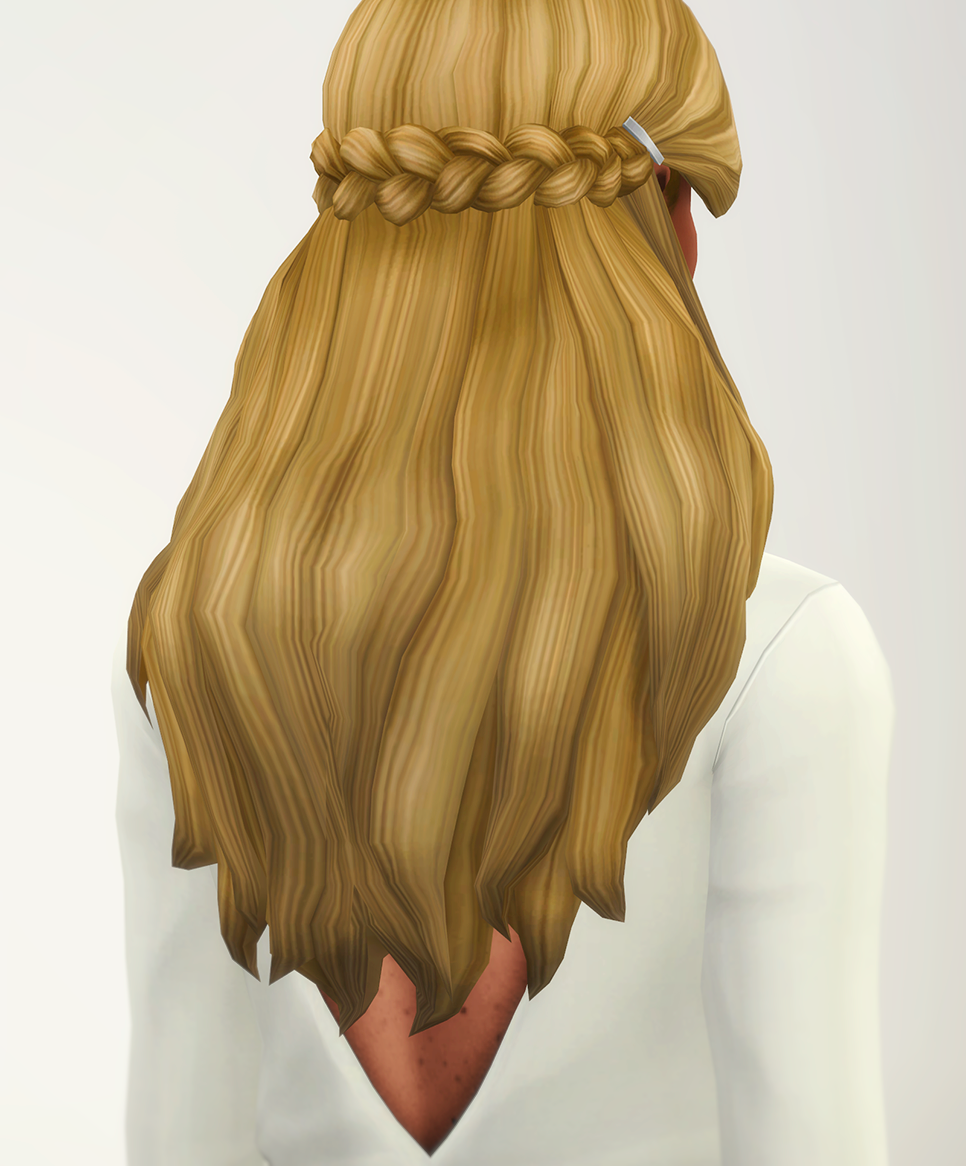 Long Wavy Braid Curl Hair Set - The Sims 4 Create a Sim - CurseForge