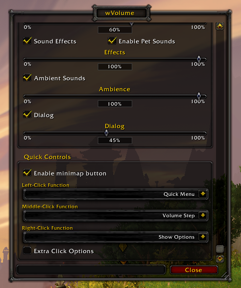 wVolume - Quick Volume Controls - World of Warcraft Addons - CurseForge