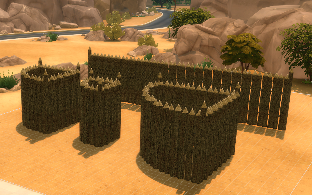 Sunni Wooden Village Fence - The Sims 4 Build / Buy - CurseForge