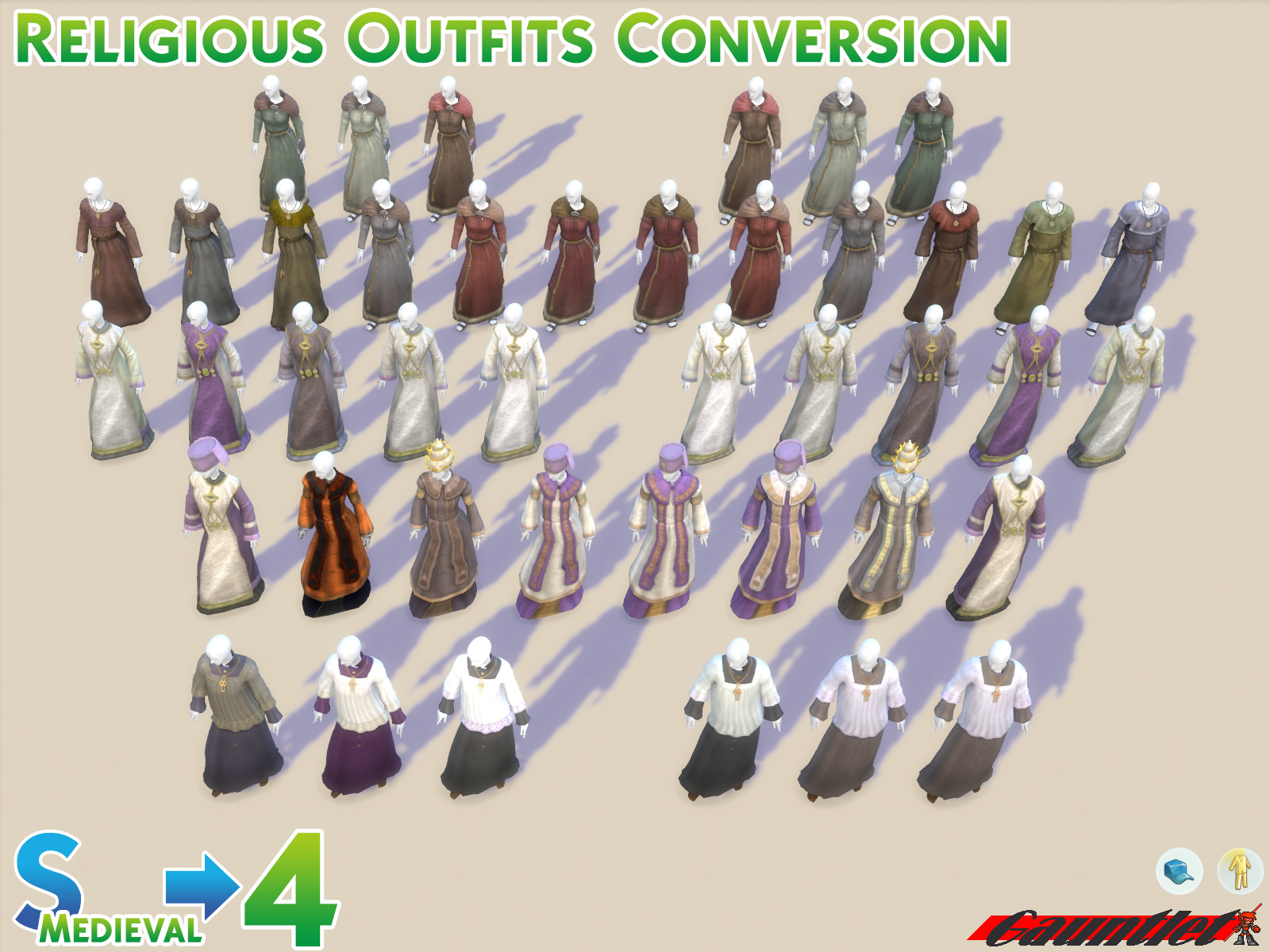 Religious Outfits - tsm Conversion - Gallery - The Sims 4 Create a Sim ...