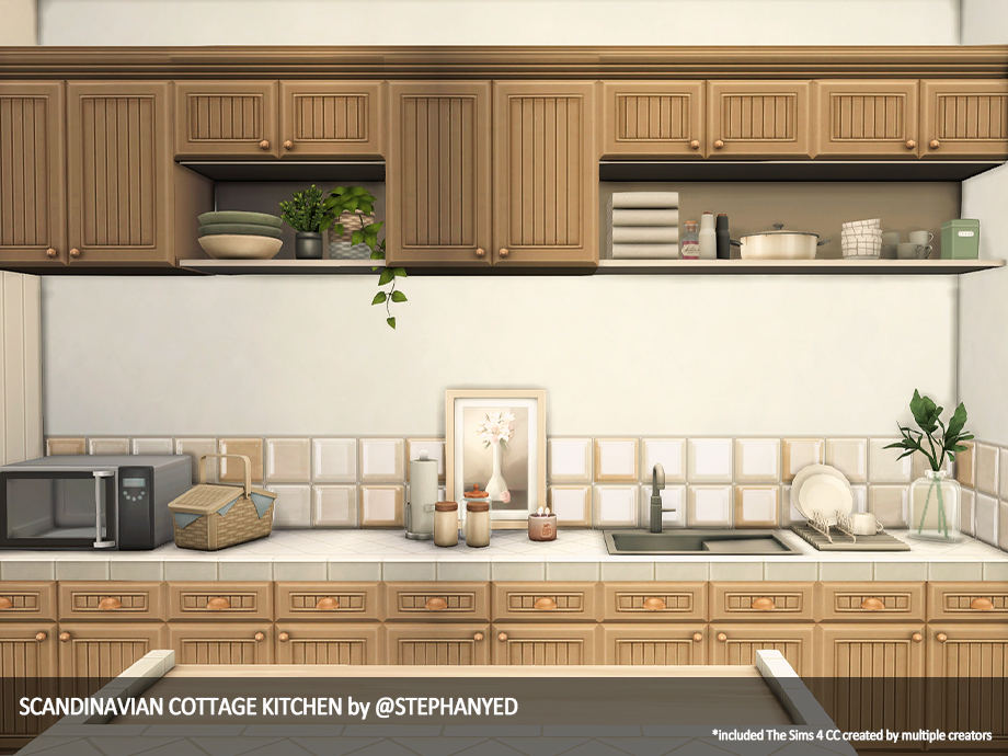Scandinavian Cottage Kitchen - The Sims 4 Rooms / Lots - CurseForge