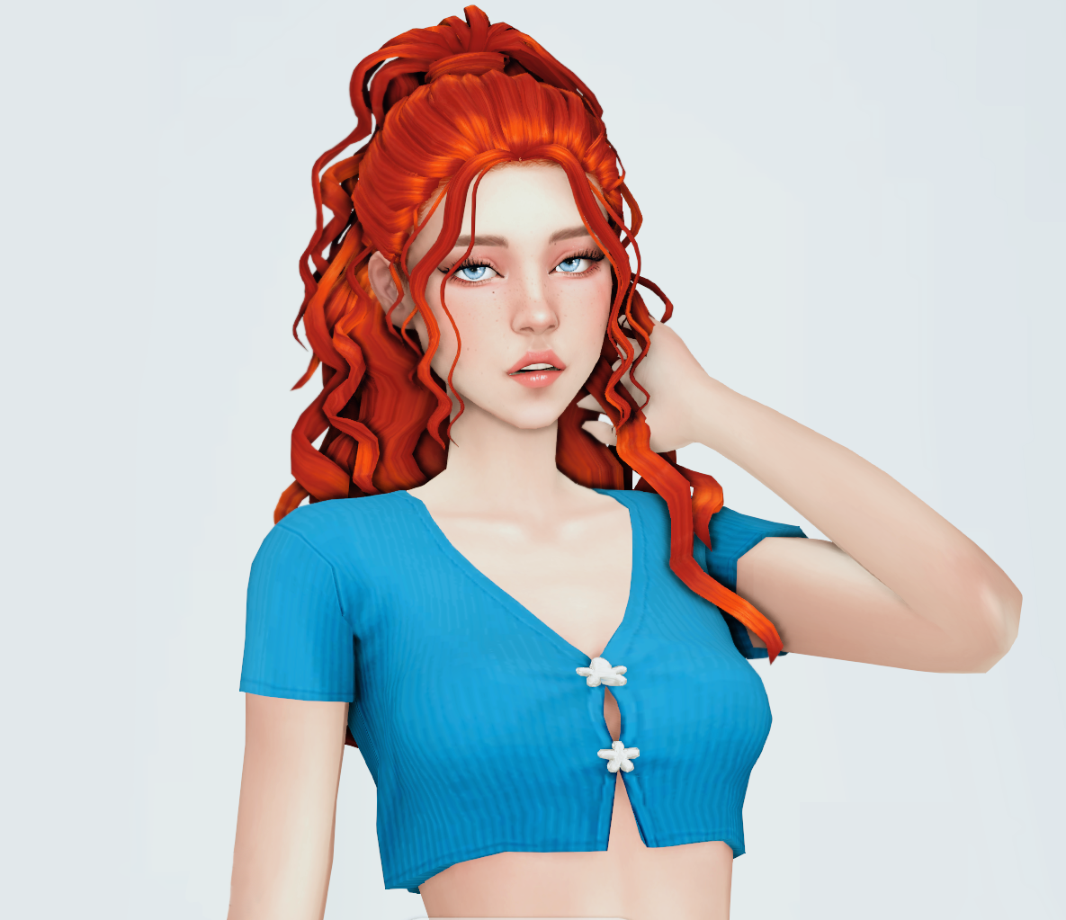Sunset hair - The Sims 4 Create a Sim - CurseForge