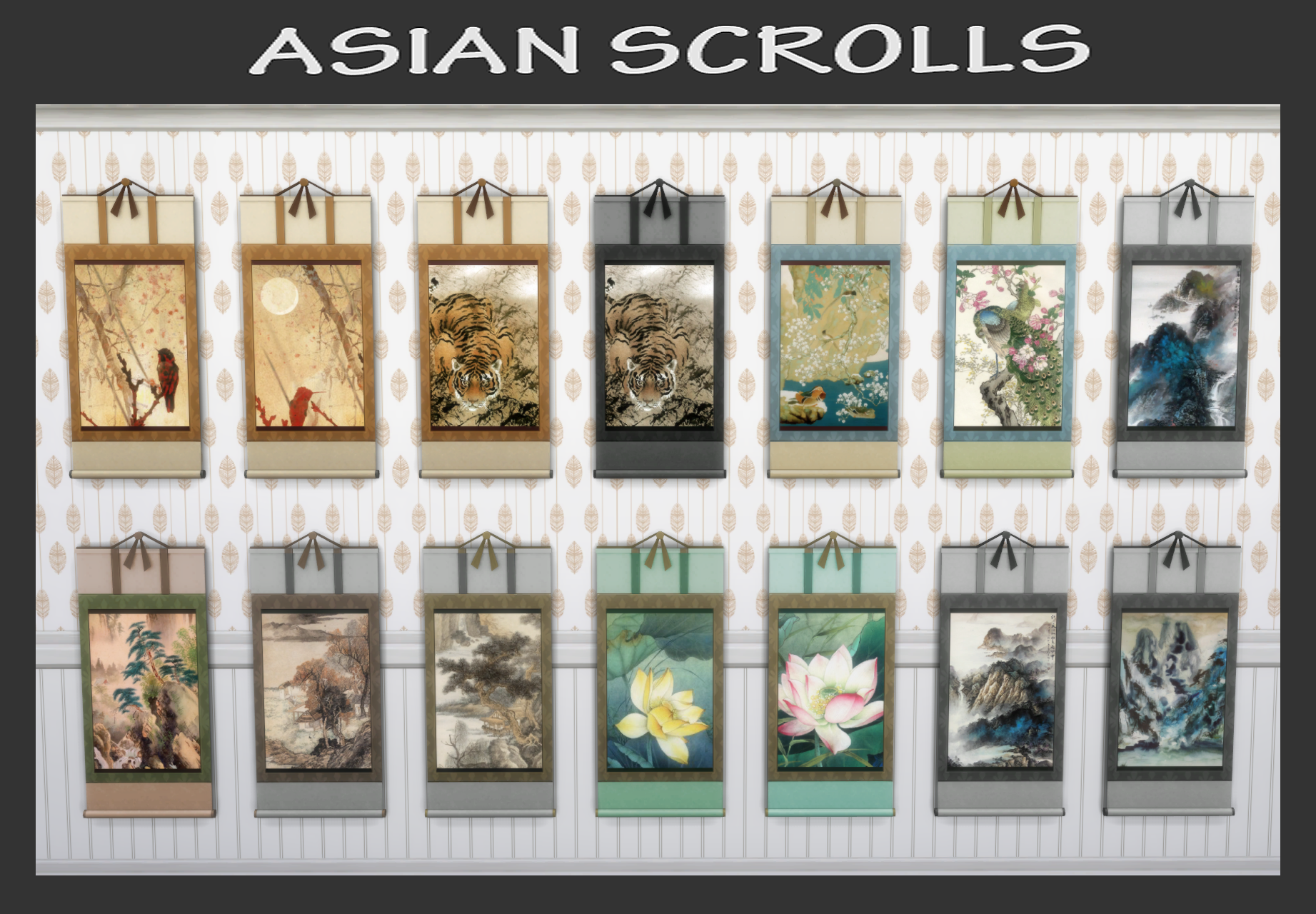Asian Scrolls - Gallery - The Sims 4 Build / Buy - CurseForge