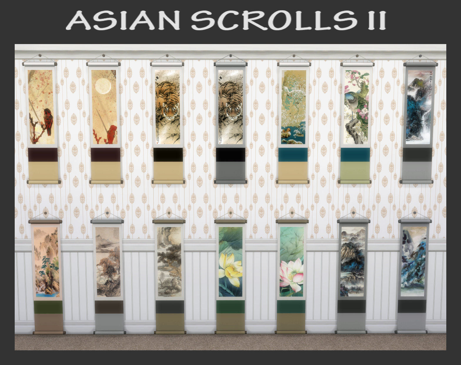 Asian Scrolls - Gallery - The Sims 4 Build / Buy - CurseForge