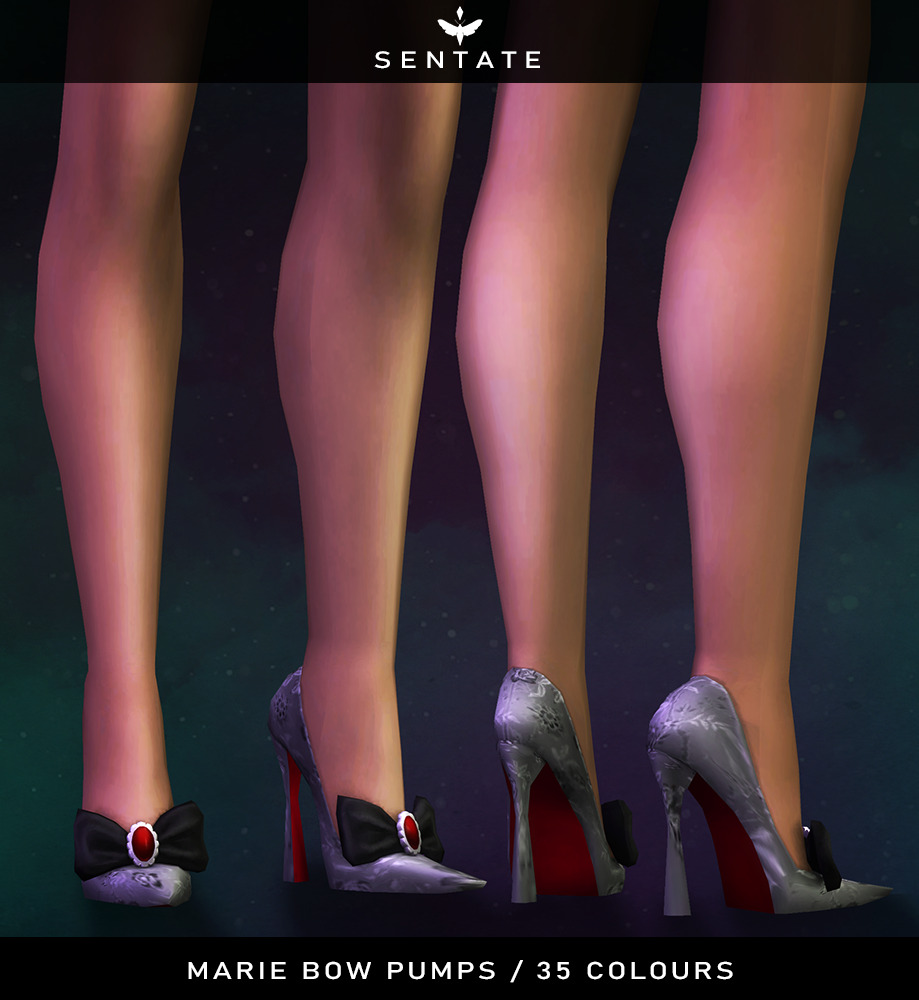 Marie Bow Pumps - The Sims 4 Create a Sim - CurseForge
