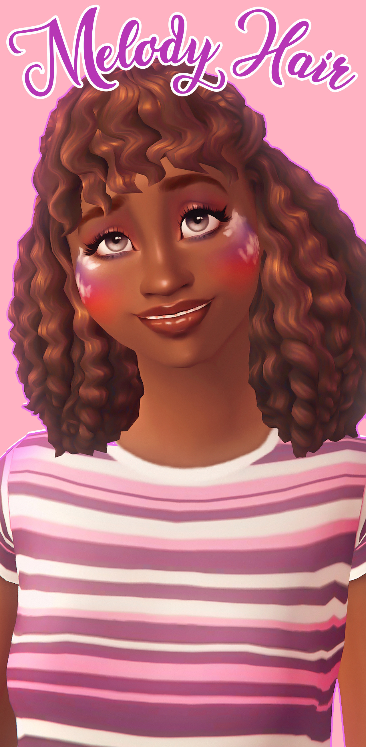 Melody Hair - The Sims 4 Create a Sim - CurseForge