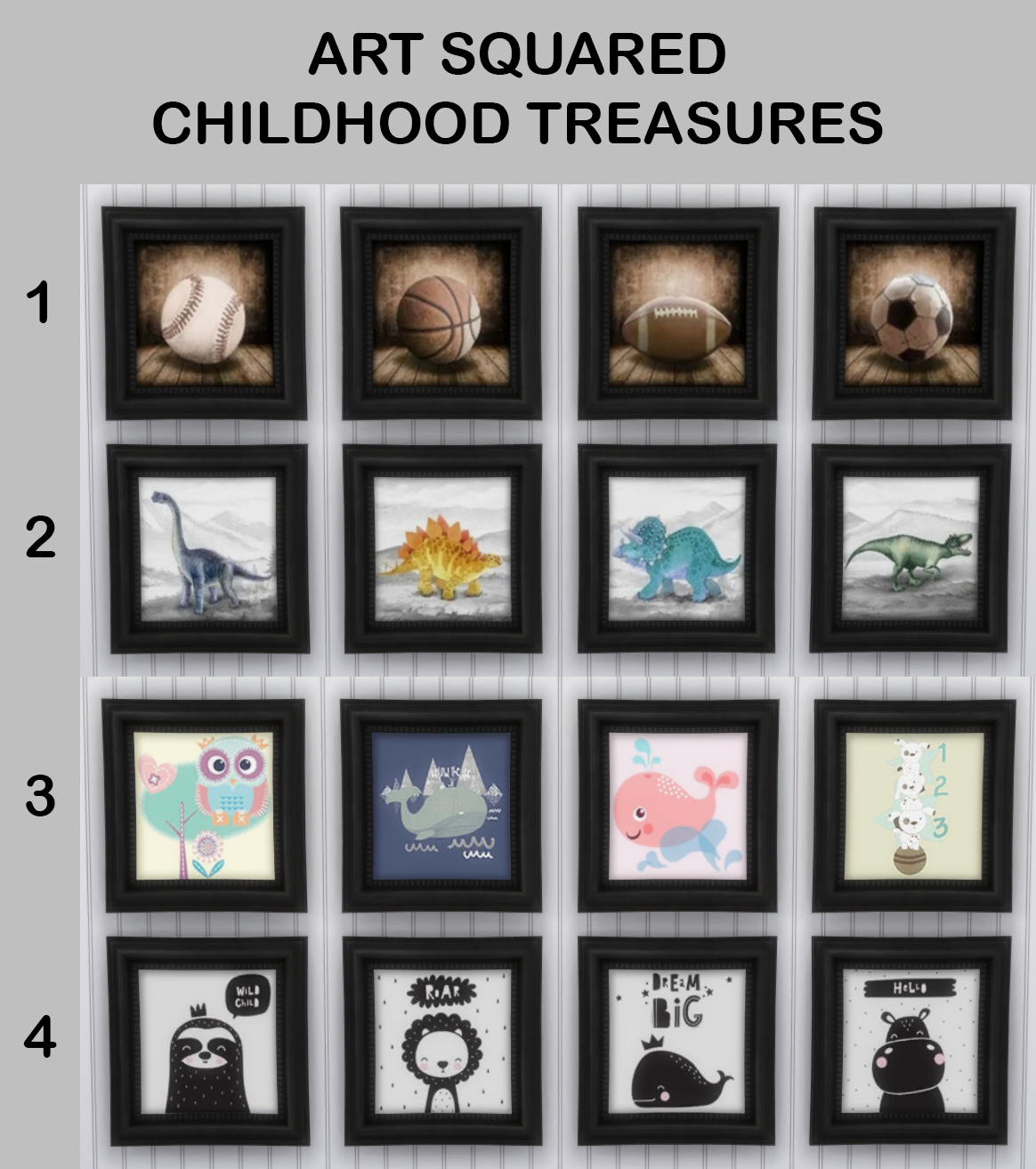 Childhood Treasures - Paintings - The Sims 4 Build / Buy - CurseForge