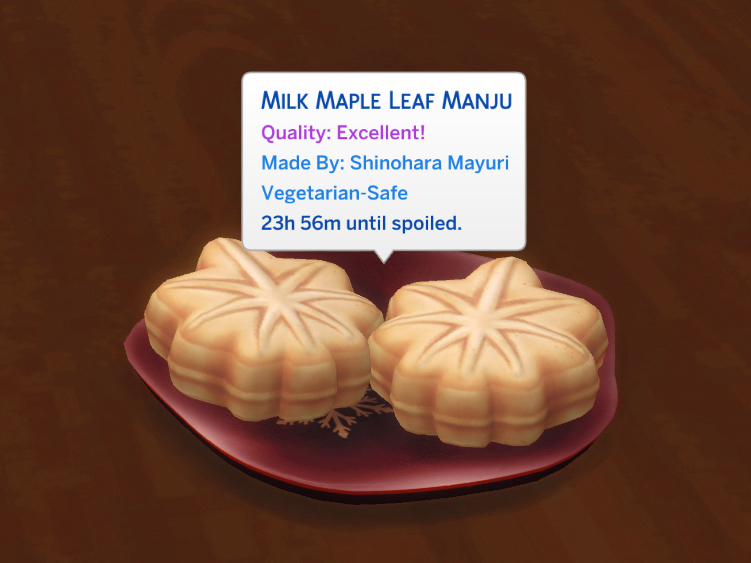 Maple Leaf Manju - 4 Flavors - The Sims 4 Mods - CurseForge