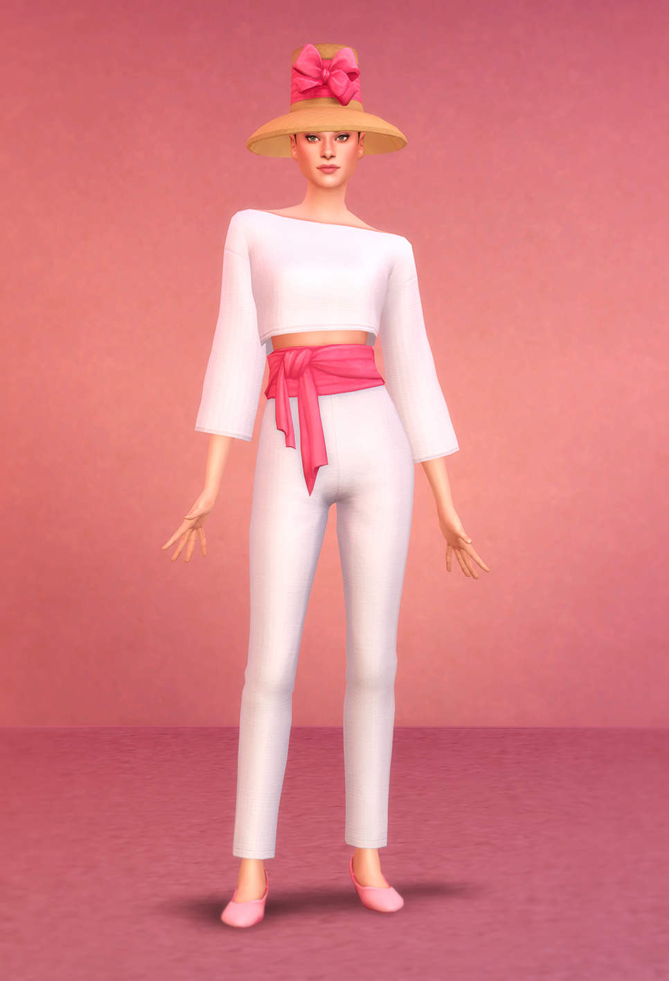 Pink Ribbon Set - For Audrey V - The Sims 4 Create a Sim - CurseForge