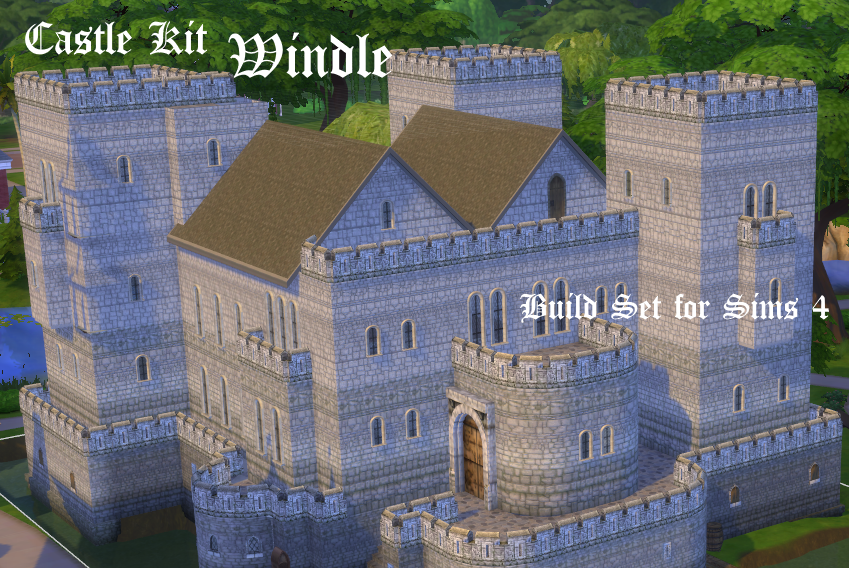 Castle Kit Windle Crenelation Fence The Sims 4 Build Buy Curseforge
