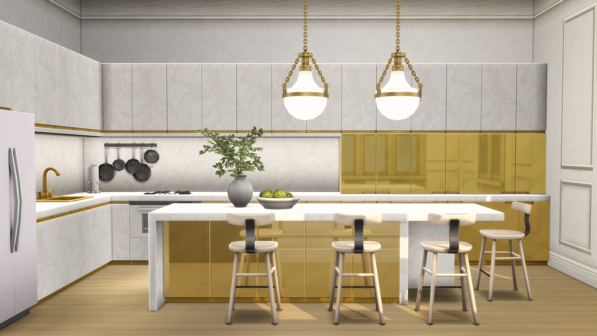 MIRR Kitchen - Cute in Gold - The Sims 4 Rooms / Lots - CurseForge